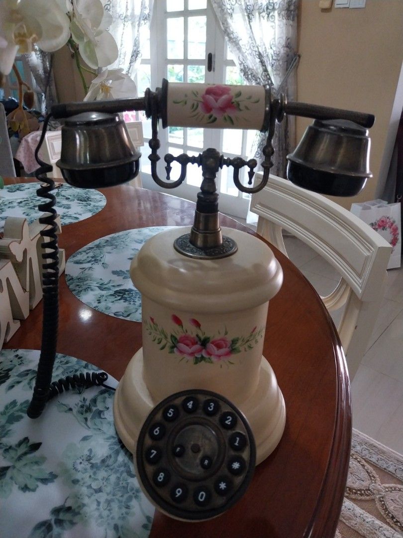 Antique Vintage Telephone, Furniture & Home Living, Home Decor, Other ...