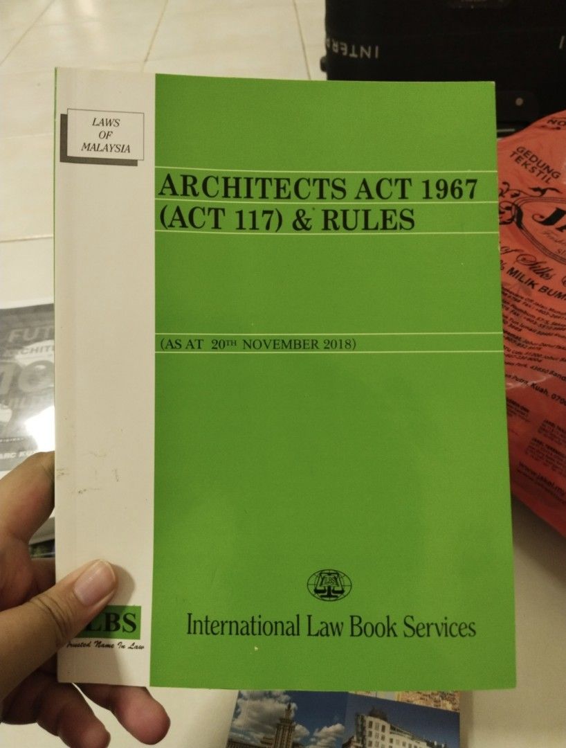 Architects Act, Hobbies & Toys, Books & Magazines, Textbooks on Carousell