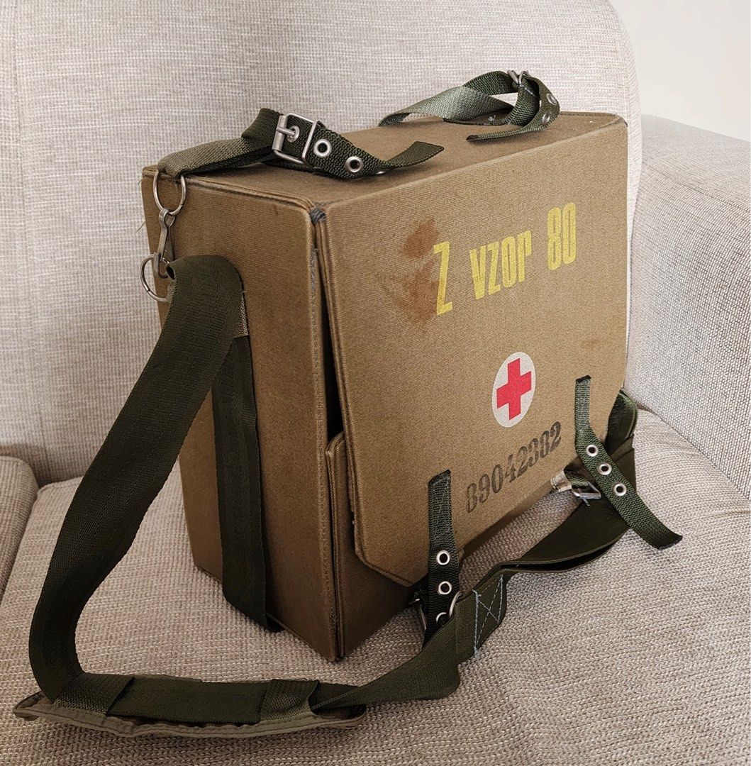 Army vintage sling bag medical kit med pack, Men's Fashion, Bags, Sling ...