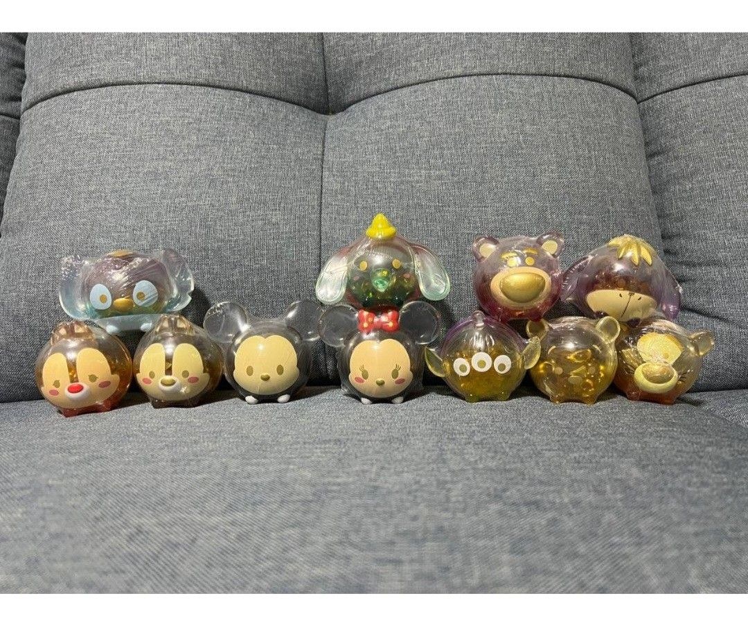 Authentic Disney Tsum Tsum Tsumtsum Gold Sofubi Display Figure Figurine ...