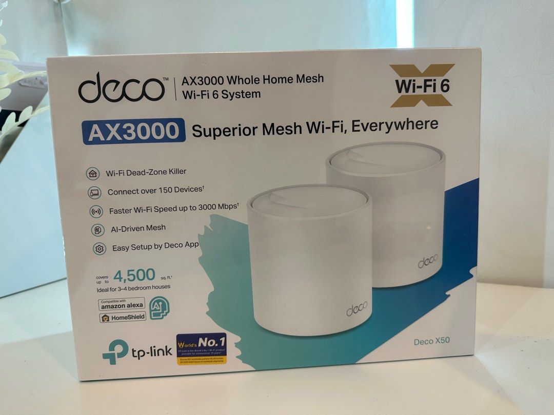 TP link AX3000 Whole Home Mesh wifi 6 system(2pack decox50), Computers ...