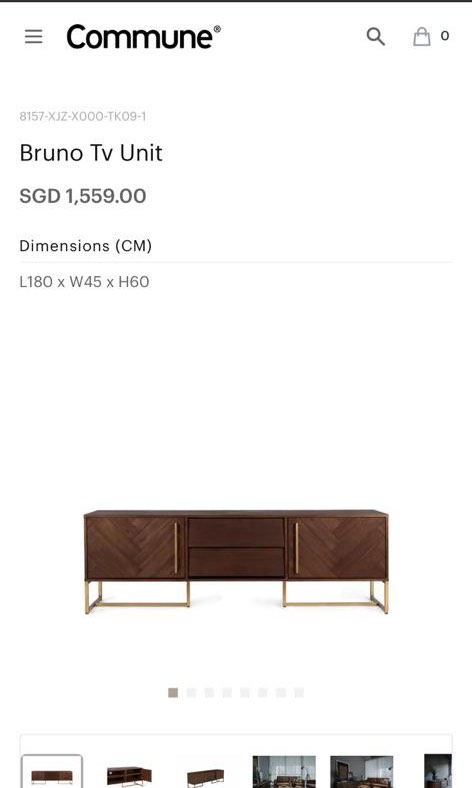 Bruno TV Unit, Furniture & Home Living, Furniture, TV Consoles on Carousell