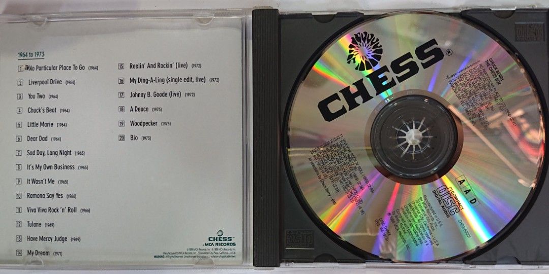 Cd Chuck berry the chess box, 興趣及遊戲, 音樂、樂器 & 配件, 音樂與媒體 - CD 及 DVD ...