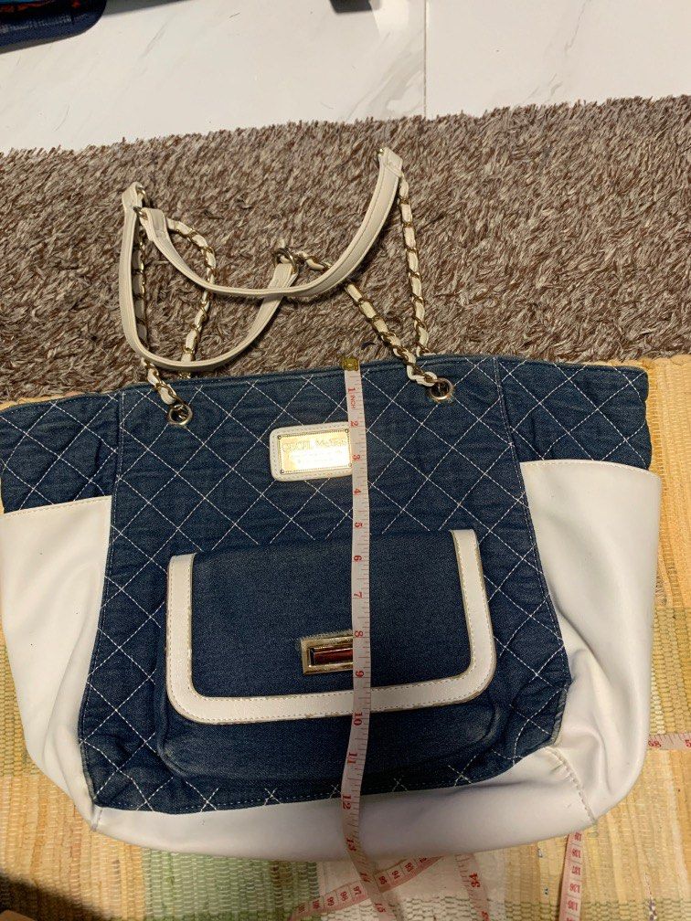 Cecil Mcbee denim leather shoulder bag, Women's Fashion, Bags & Wallets ...