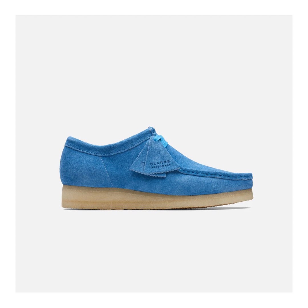 Clarks Originals Wallabee Low Suede 'Bright Blue' on Carousell