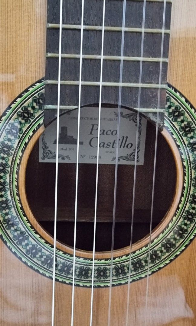 Classical Guitar Nylon String Paco Castillo 201, Hobbies & Toys, Music ...