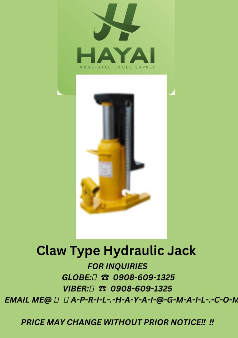 Claw Type Hydraulic Jack, Commercial & Industrial, Construction Tools ...