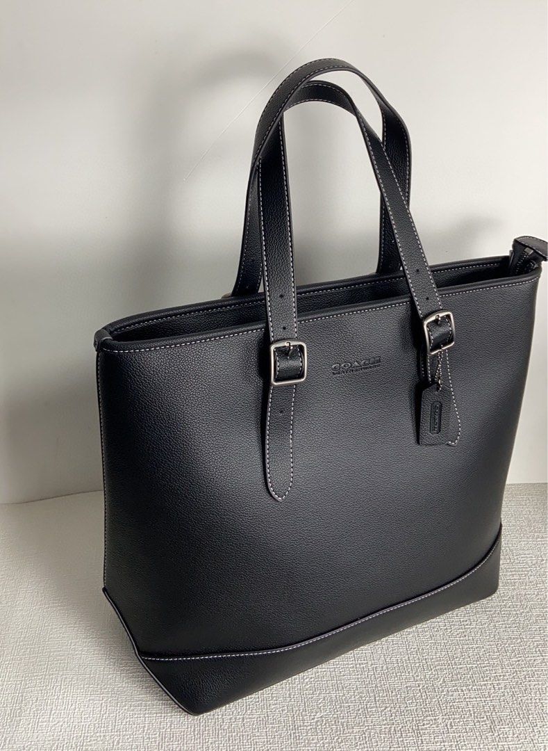 Coach relay leather tote bag handbag shoulderbag, Computers & Tech ...