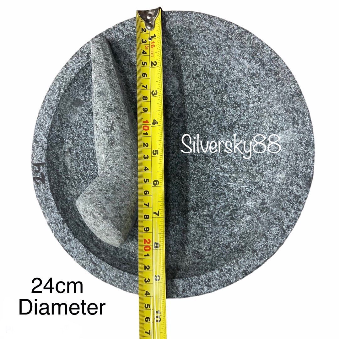 Cobek ulekan stone pounder hand grinder mortar and pestle, Furniture ...