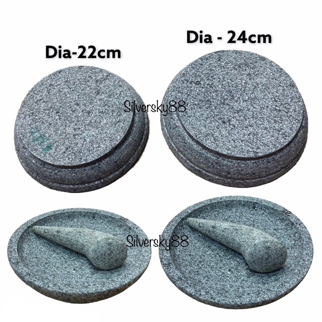 Cobek ulekan stone pounder hand grinder mortar and pestle, Furniture ...