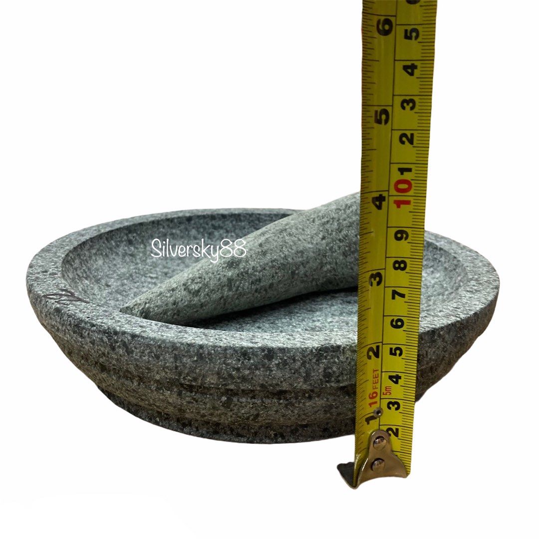 Cobek ulekan stone pounder hand grinder mortar and pestle, Furniture ...