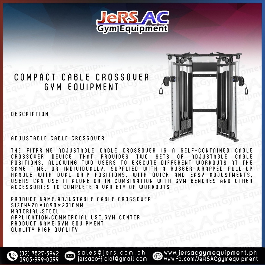 Compact Cable Crossover Gym Equipment, Sports Equipment, Exercise ...