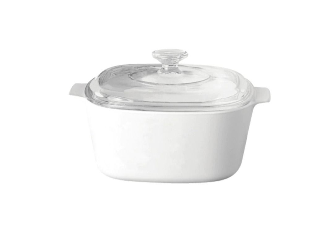 CorningWare Just White Stovetop Pyroceram Casserole 1.5L, Furniture ...