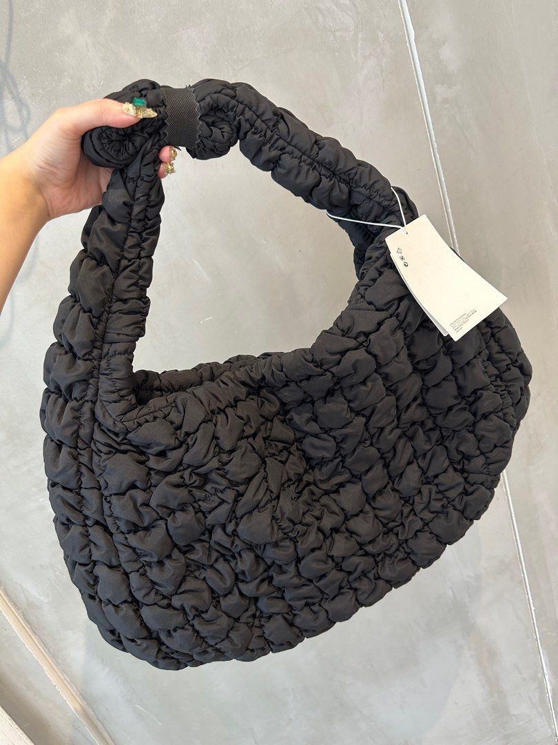 Cos Quilted Bag Black Oversized , Luxury, Bags & Wallets on Carousell