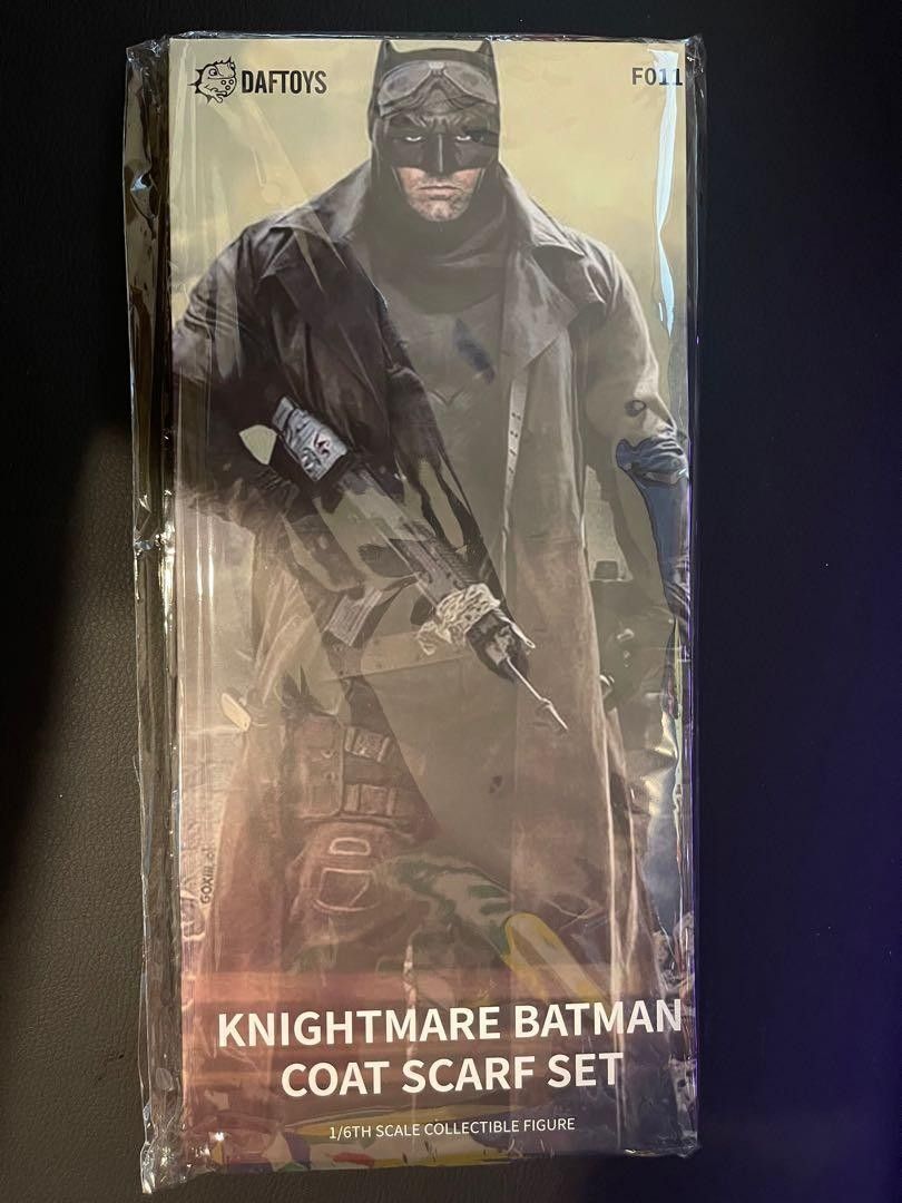 Daftoys 1/6 Knightmare Batman Coat Scarf set superman justice league ...