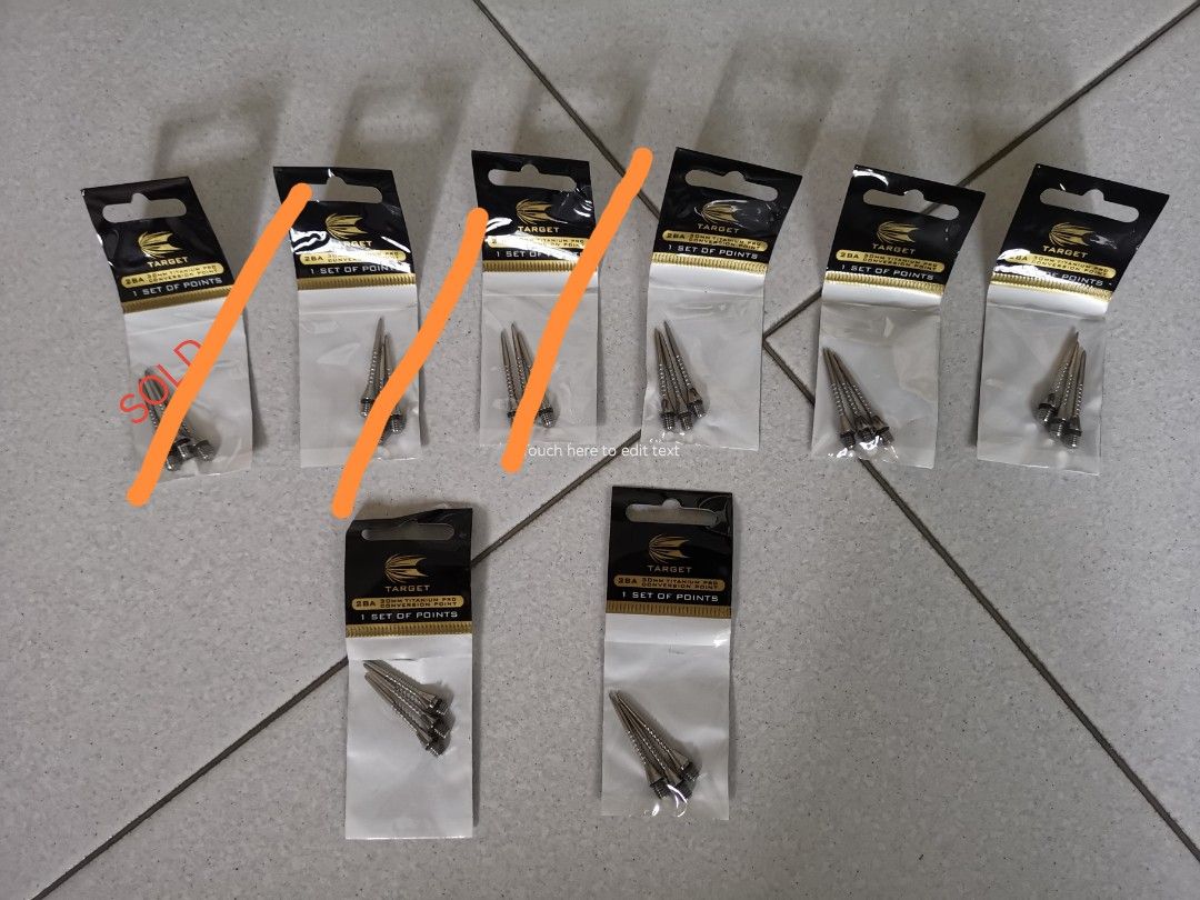 Darts Target conversion points for Soft Tip Darts 2BA threads, Sports ...