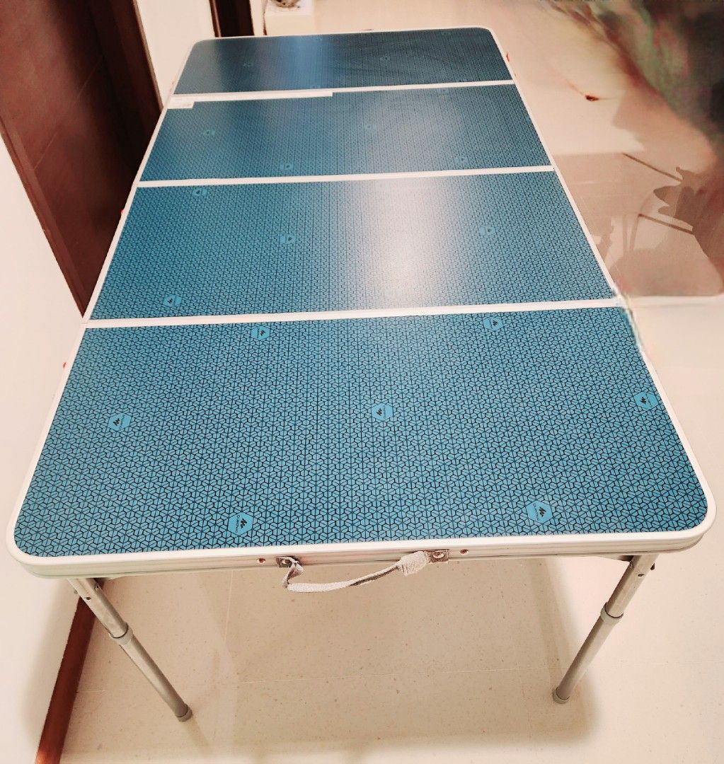 Decathlon large folding camping table, Furniture & Home Living ...