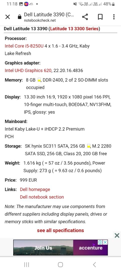 Dell latitude 3390, Computers & Tech, Laptops & Notebooks on Carousell