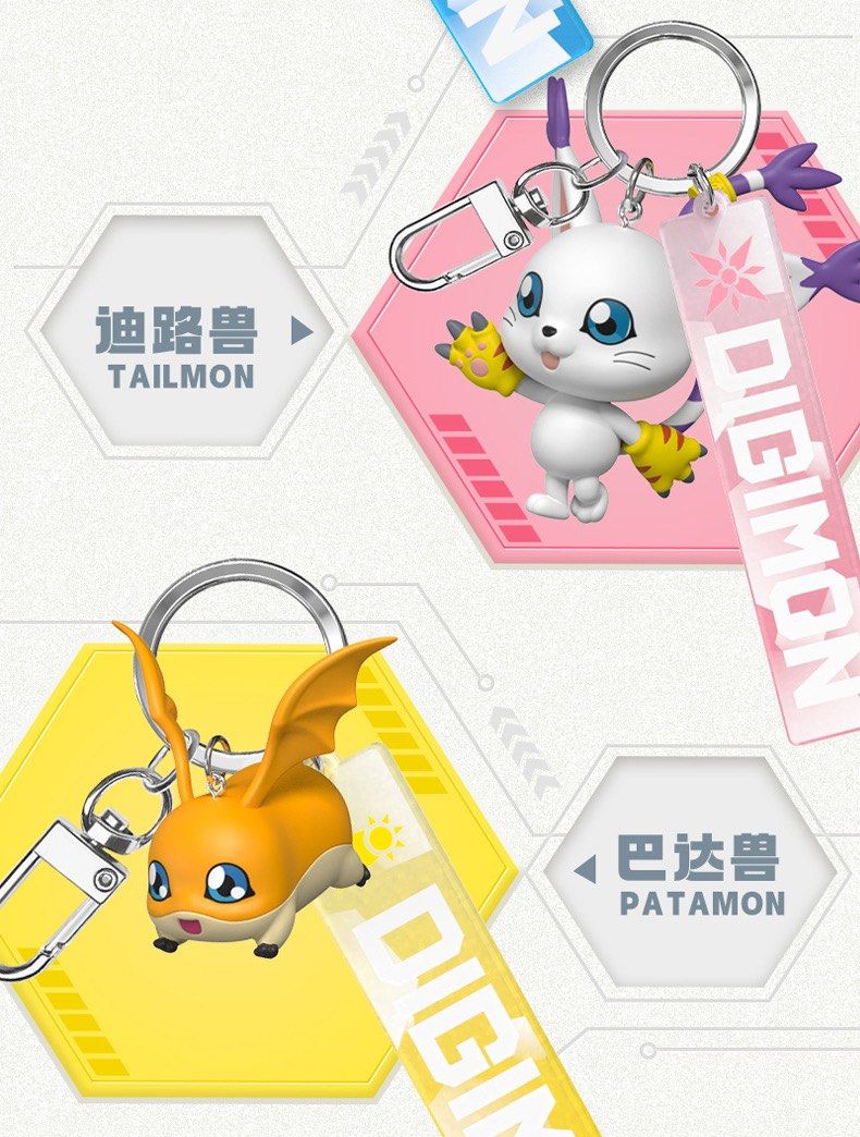 Digimon Key Ring full set, Hobbies & Toys, Toys & Games on Carousell