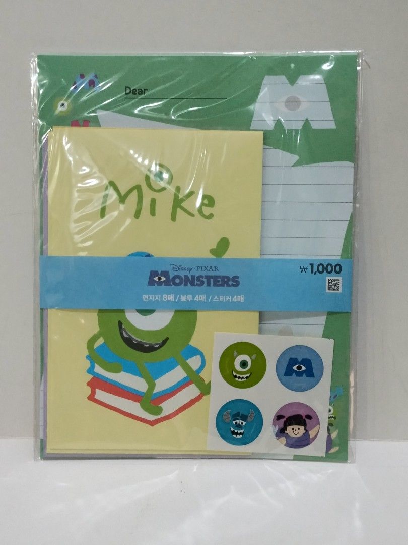 Disney Pixar Mike Letter Set, Hobbies & Toys, Stationary & Craft, Other ...