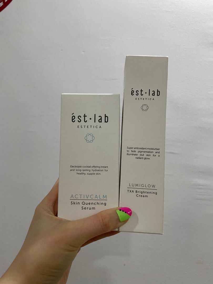 est.lab Skin Quenching Serum and TCA Brightening Cream, Beauty & Personal Care, Face, Face Care ...