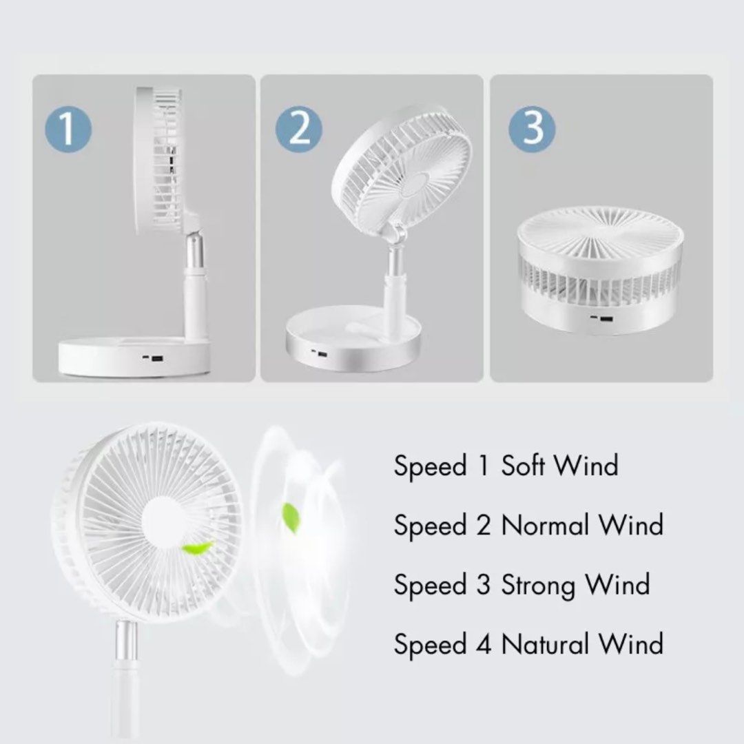 folding desk / stand fan, Furniture & Home Living, Lighting & Fans ...