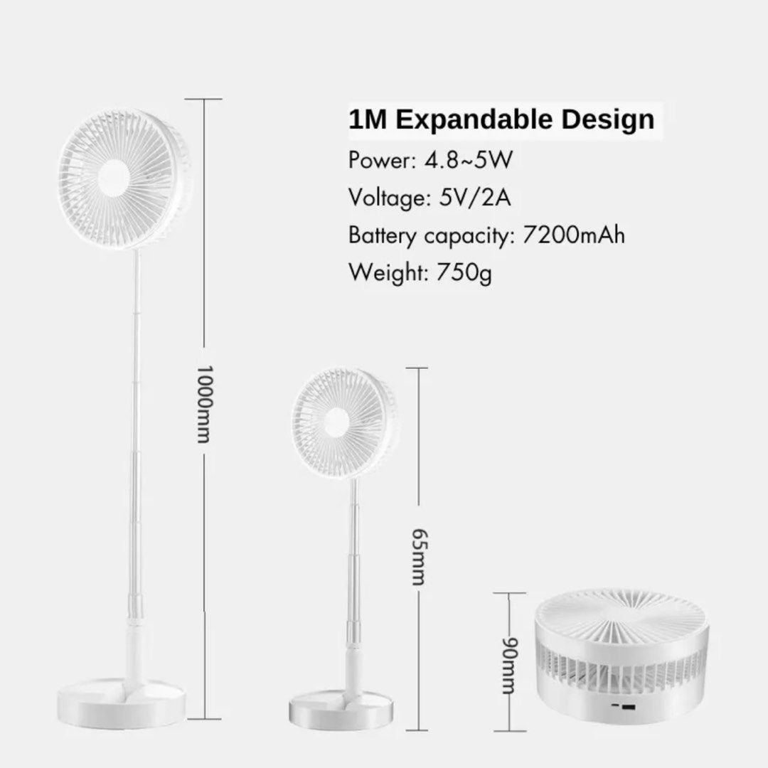 folding desk / stand fan, Furniture & Home Living, Lighting & Fans ...