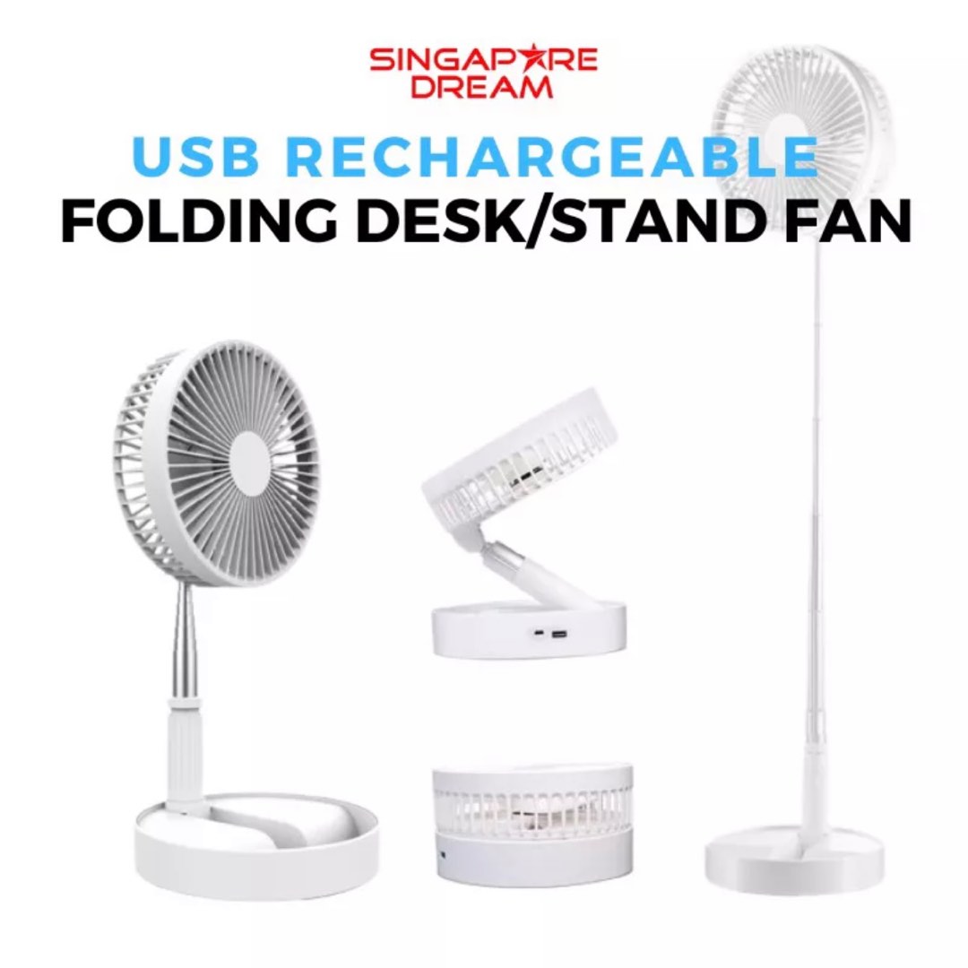 folding desk / stand fan, Furniture & Home Living, Lighting & Fans ...