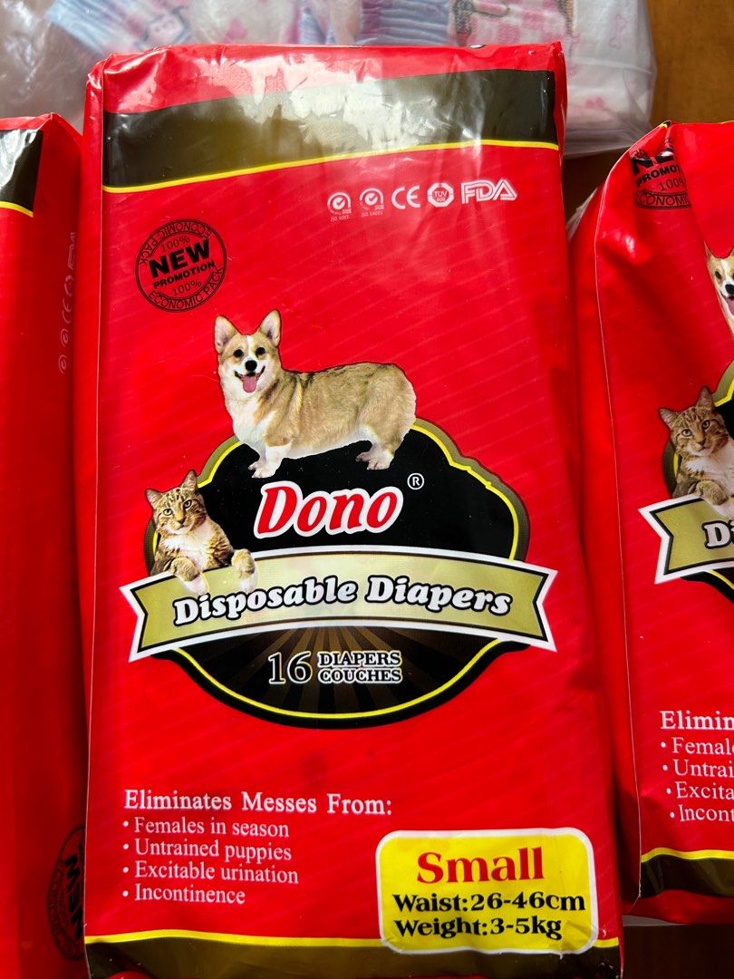 FREE Dono small female pet diaper, Pet Supplies, Homes & Other Pet ...