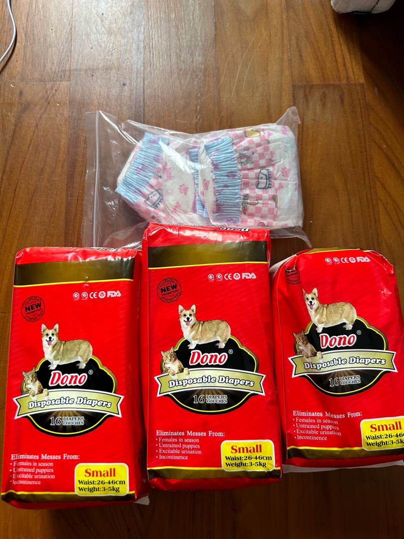 FREE Dono small female pet diaper, Pet Supplies, Homes & Other Pet ...