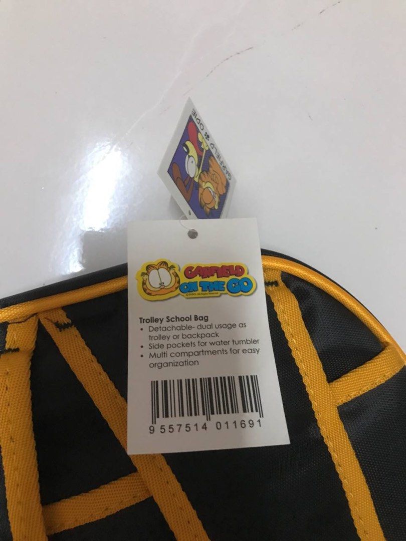 Garfield trolley school bag, Hobbies & Toys, Stationery & Craft ...