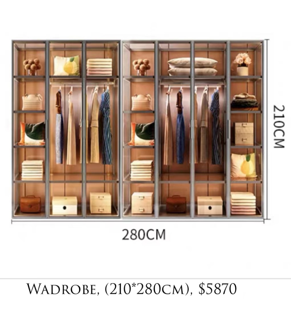 Glass Wardrobe Collection - Designer Luxury Walk-in Wardrobe Tempered ...