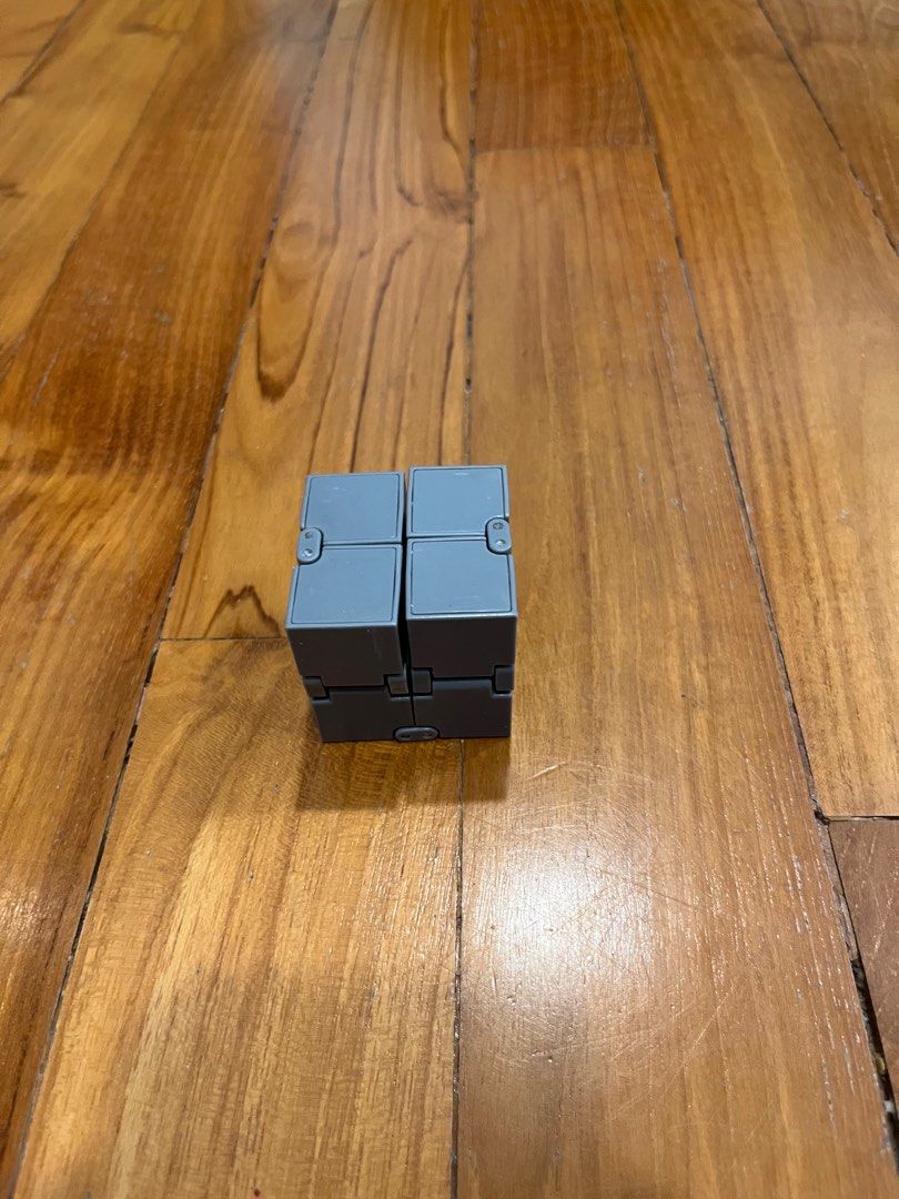 Grey Infinity Cube Fidget Toy, Hobbies & Toys, Toys & Games on Carousell