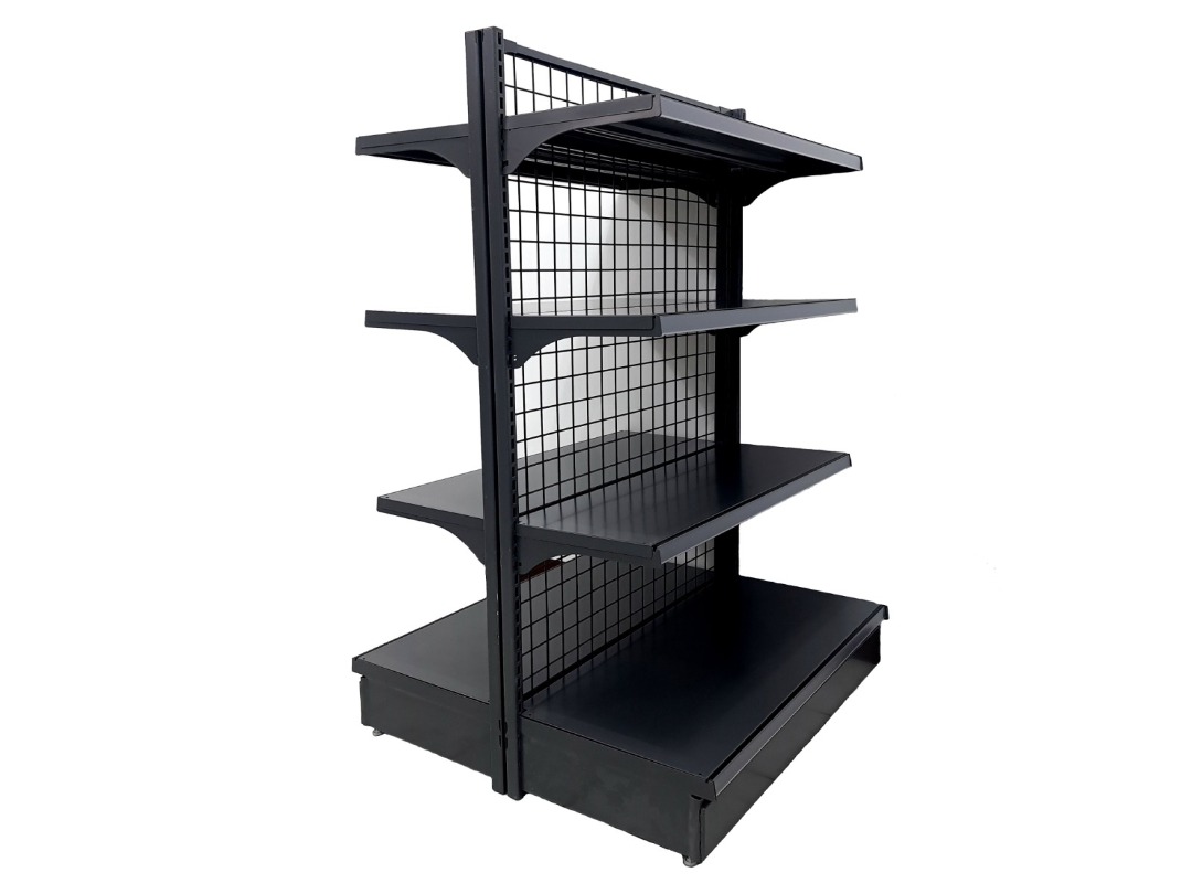 Grocery Shelve Double Sided Rack Mesh Backing, Furniture & Home Living ...