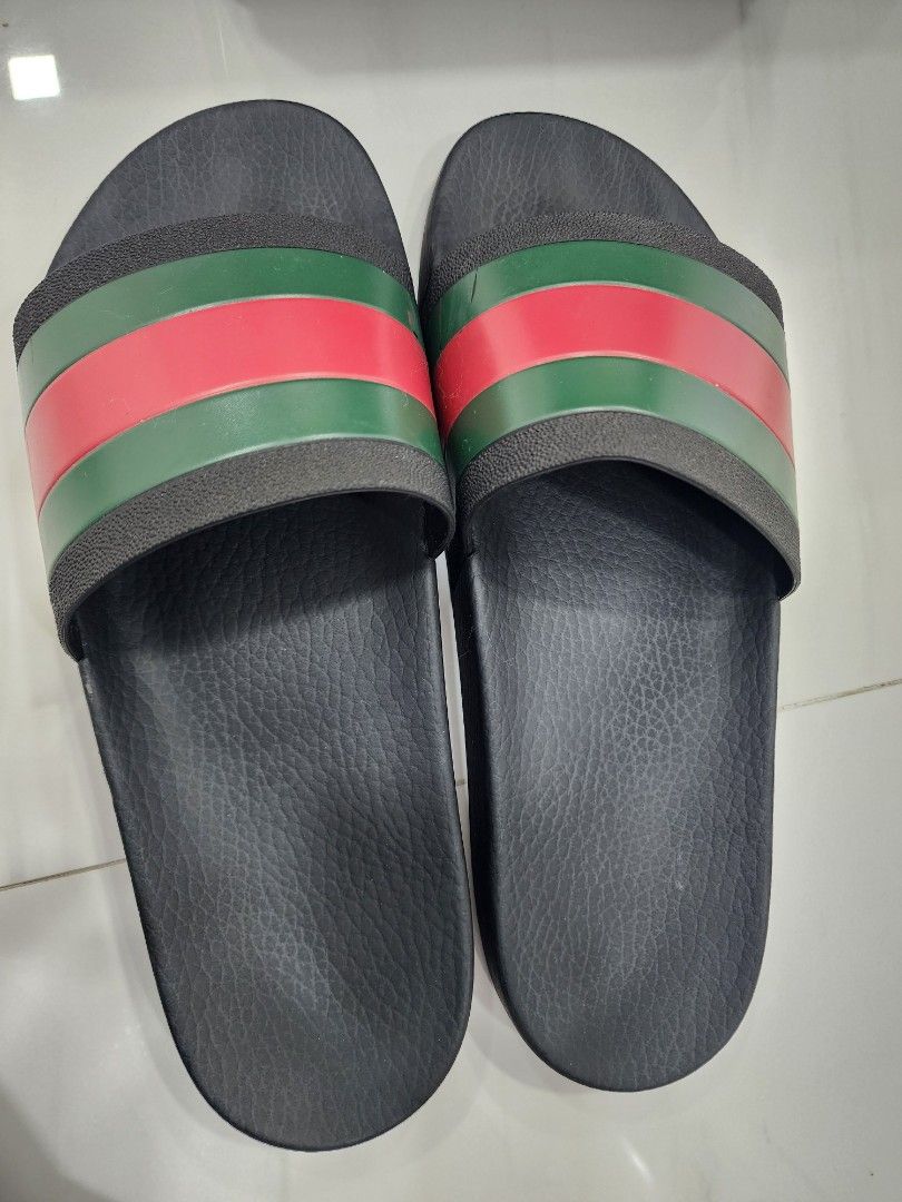 Gucci Web slides, Men's Fashion, Footwear, Flipflops and Slides on ...