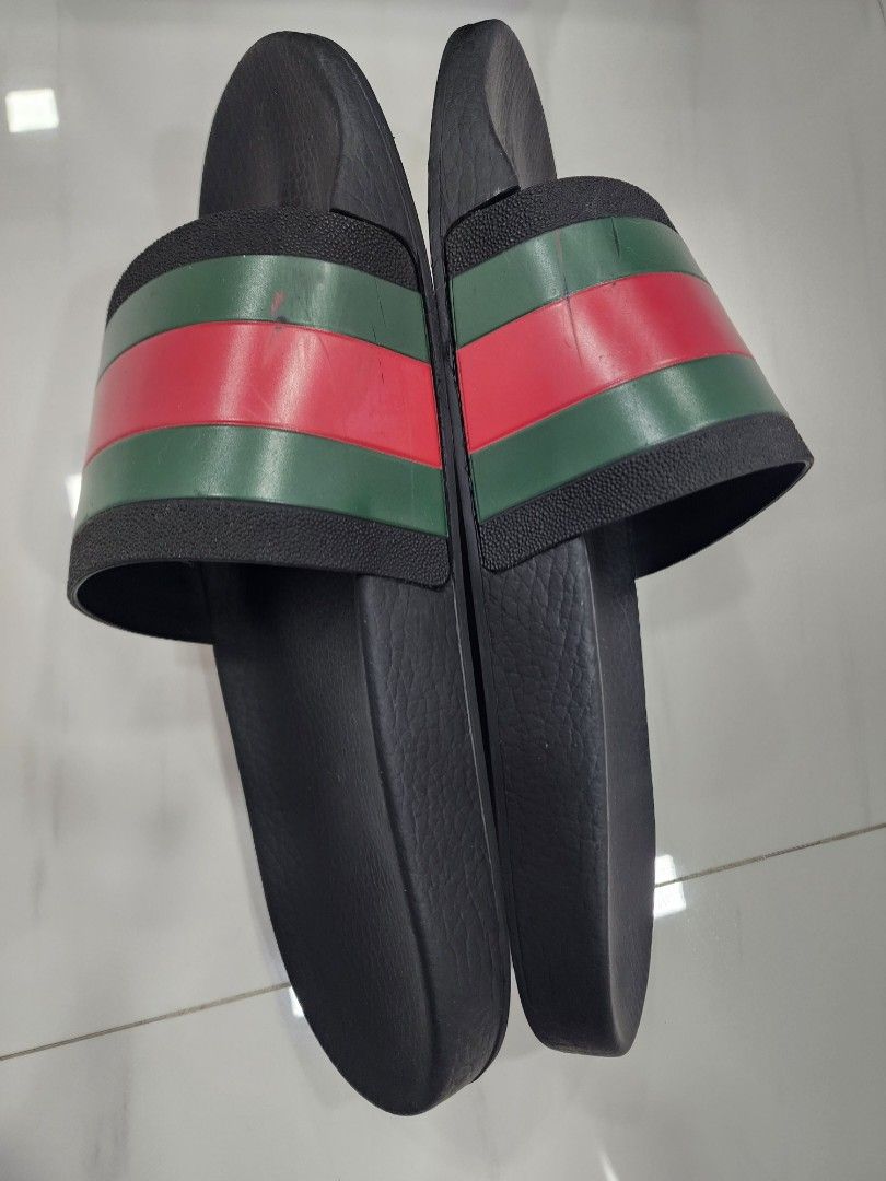 Gucci Web slides, Men's Fashion, Footwear, Flipflops and Slides on ...