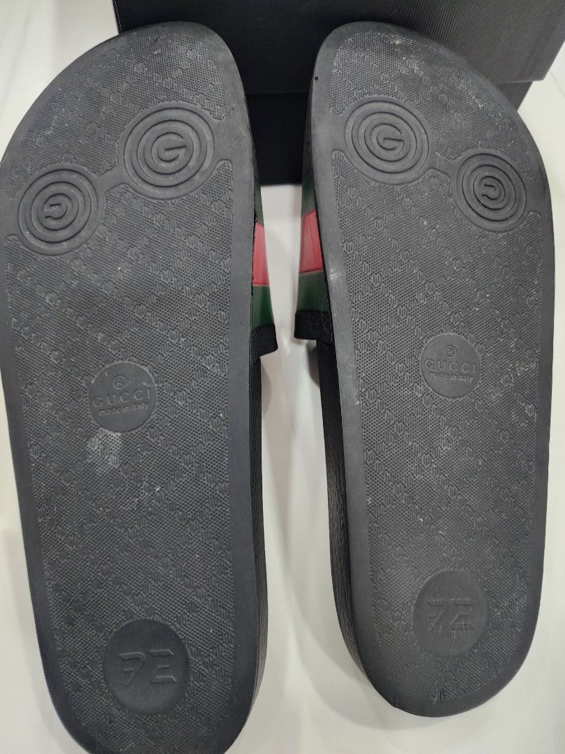 Gucci Web slides, Men's Fashion, Footwear, Flipflops and Slides on ...