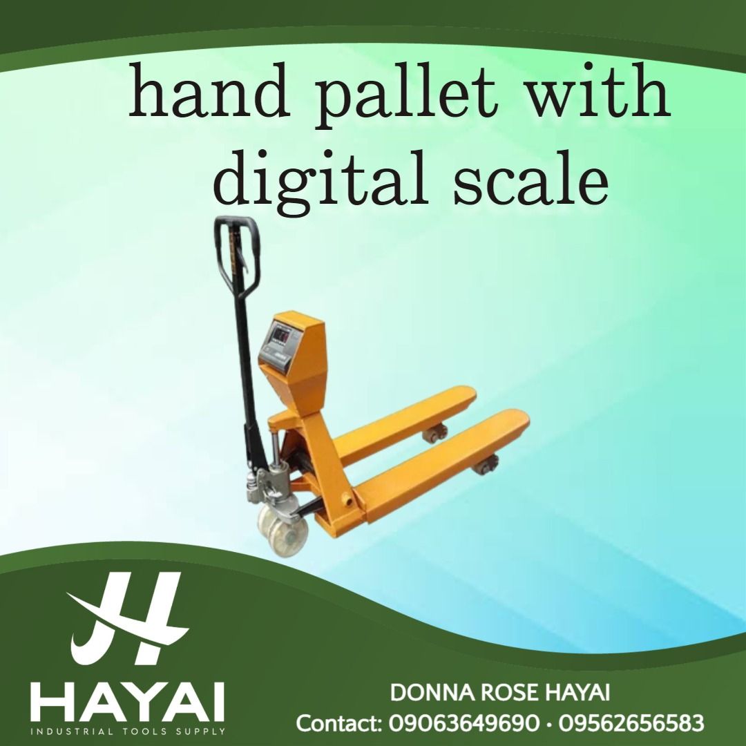 hand pallet with digital scale, Commercial & Industrial, Construction ...