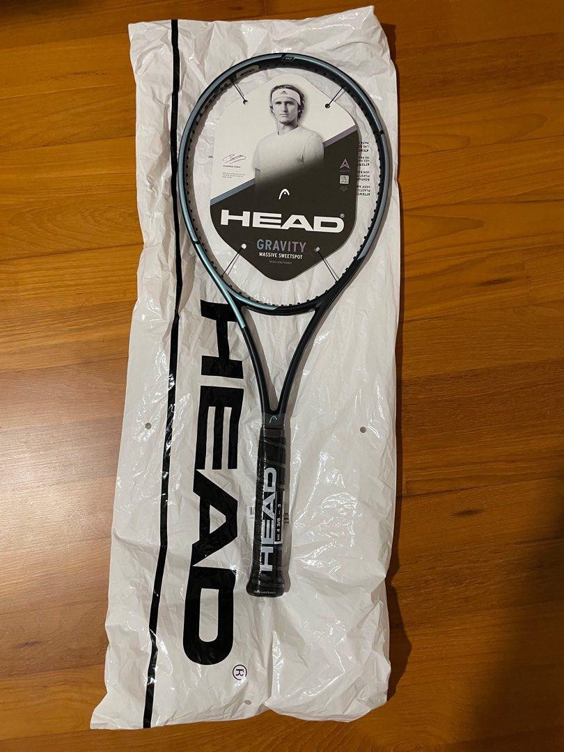Head gravity pro 2023 tennis racquet, Sports Equipment, Sports & Games ...