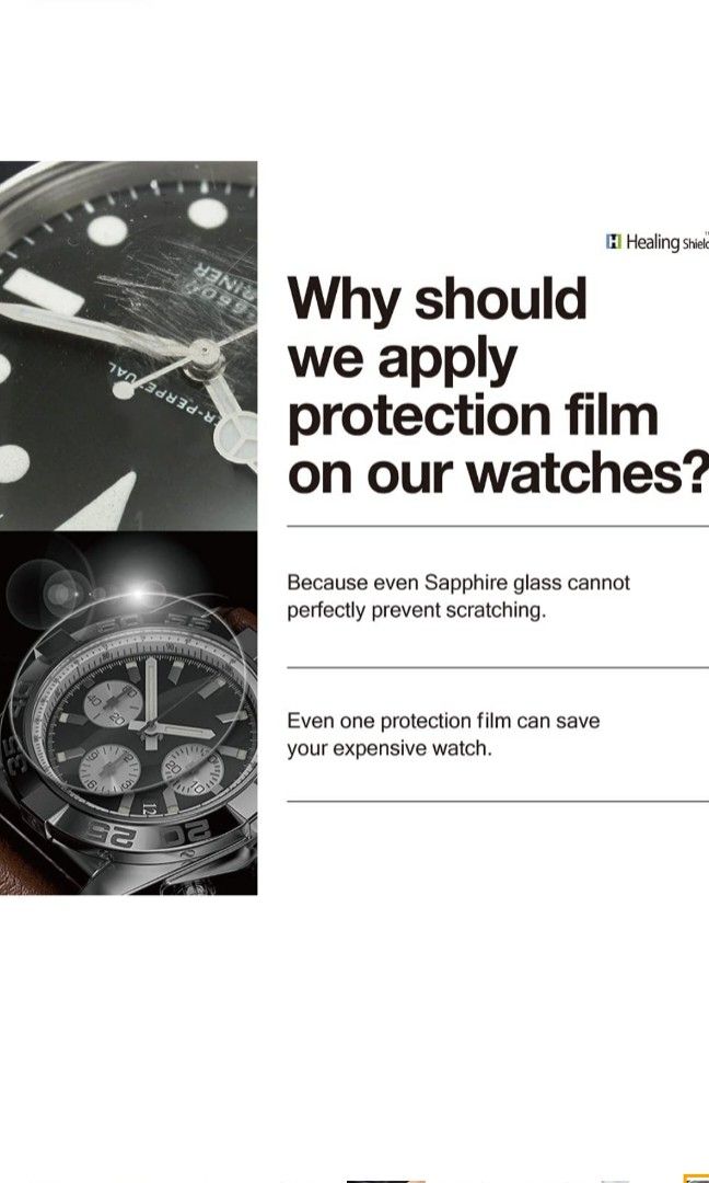 Rolex protection film - Healing Shield for Rolex Submariner 40mm/41mm ...