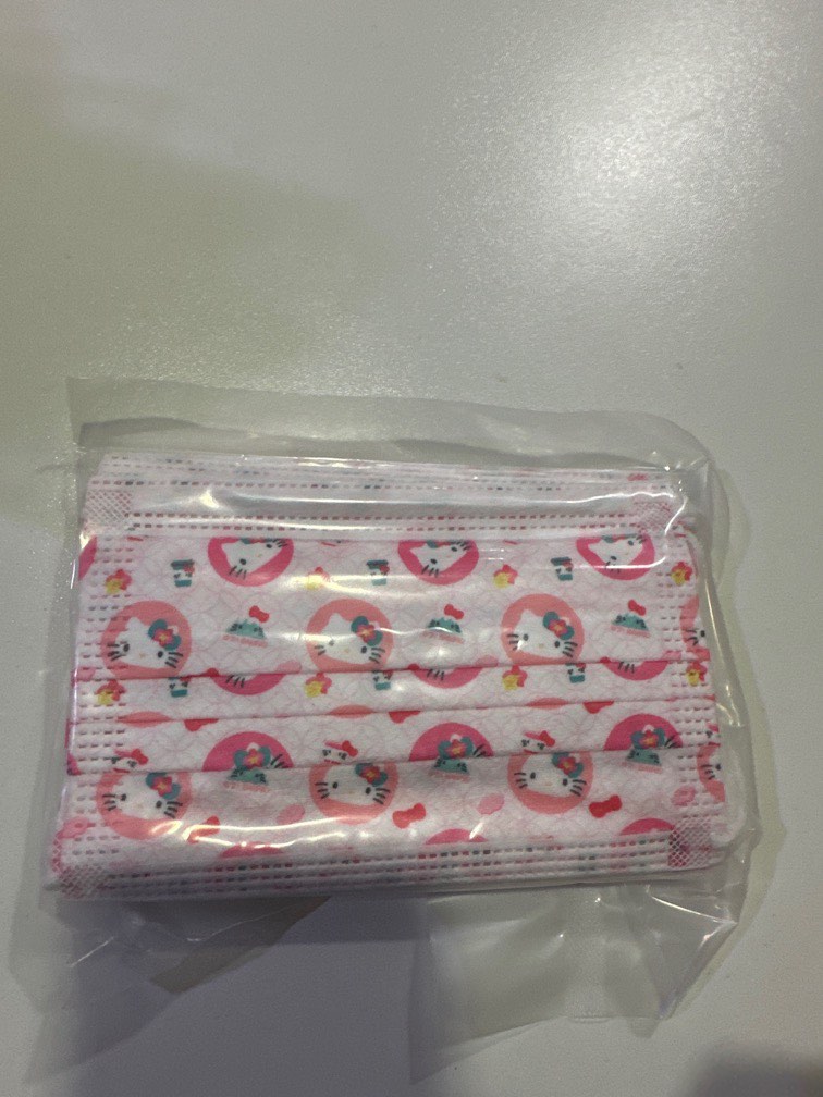 Hello kitty children mask., Health & Nutrition, Face Masks & Face ...