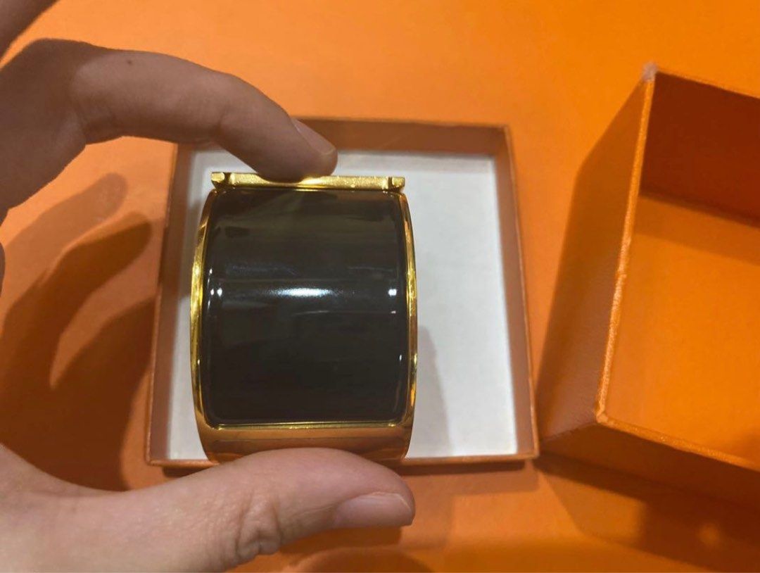 Hermes extra wide clic clac, Women's Fashion, Watches & Accessories ...