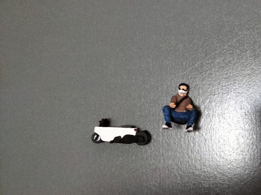 Honda Motocompo Rider Miniatures, Hobbies & Toys, Toys & Games on Carousell