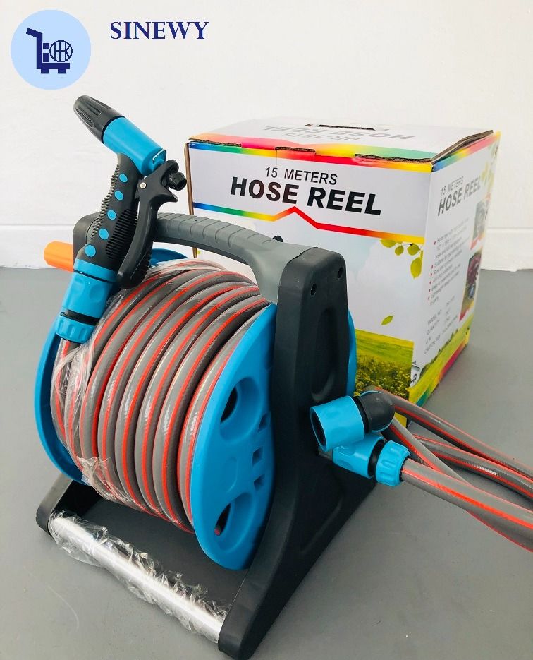 Hose Reel Set (10m to 50m Types), Furniture & Home Living, Gardening, Hose and Watering Devices ...