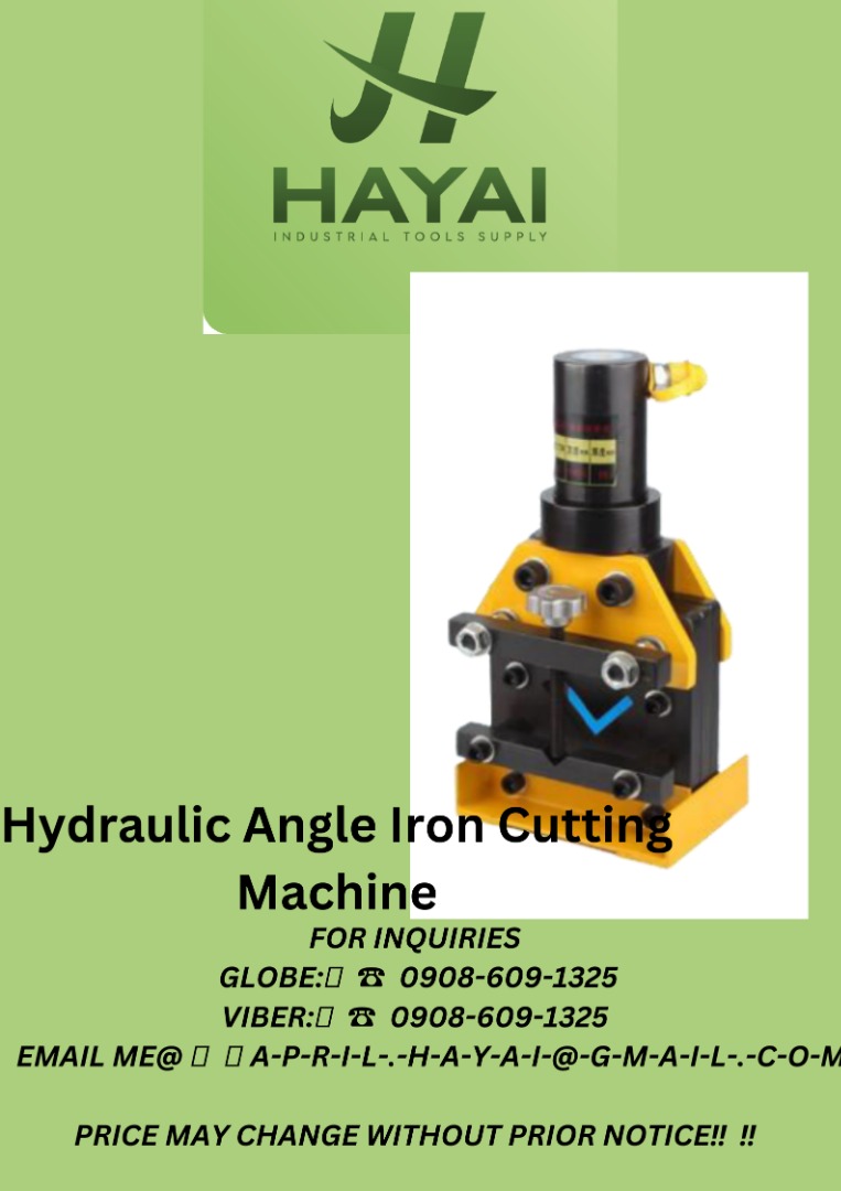 Hydraulic Angle Iron Cutting Machine On Carousell