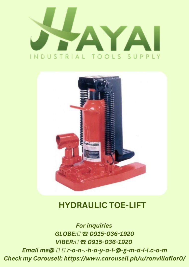 HYDRAULIC TOE-LIFT JACK, Commercial & Industrial, Construction Tools ...