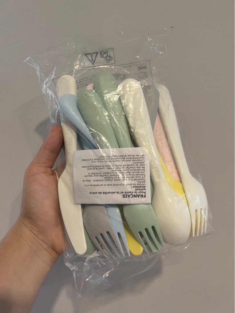 Ikea Kalas cutlery set - spoon fork and knife, Furniture & Home Living ...