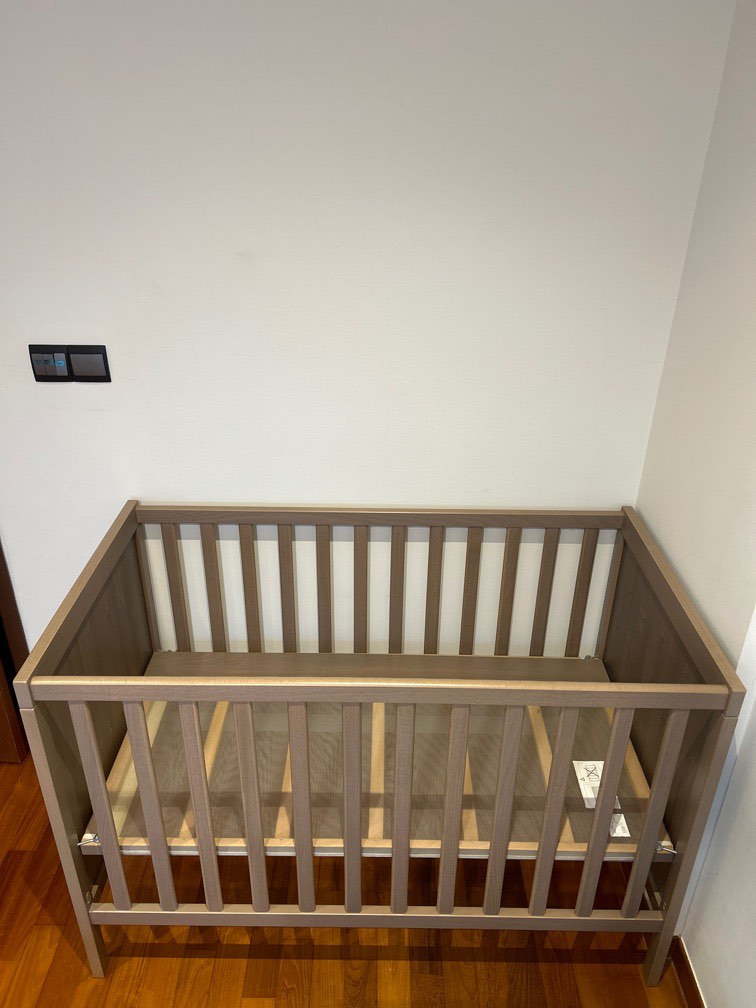 Ikea Sundvik Cot - Unique Brown Colour, Babies & Kids, Baby Nursery ...