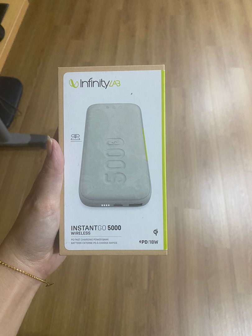 Infinitylab Instant Go 5000 Wireless 18W Fast Charging Power Bank ...