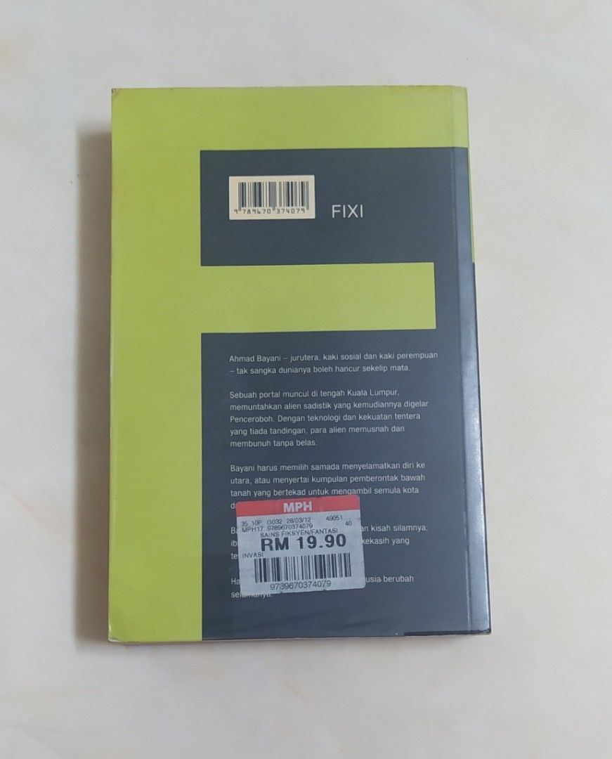 Invasi - Raja Faisal (Buku Fixi), Hobbies & Toys, Books & Magazines, Storybooks on Carousell